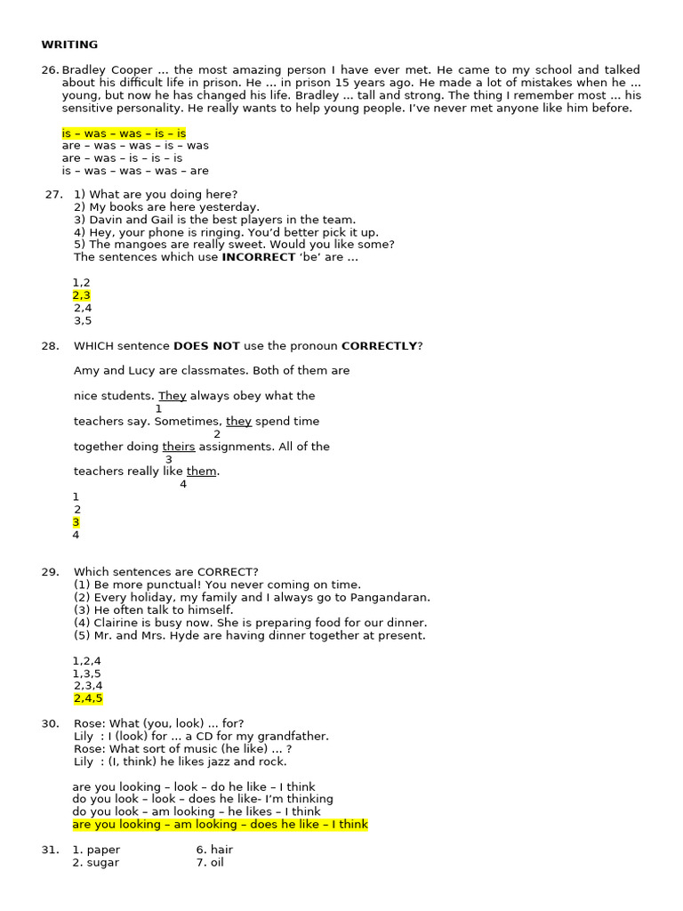 2122 Midsem 1 Writing 7 Bil Class - Cadangan | PDF | Linguistics | Linguistic Morphology