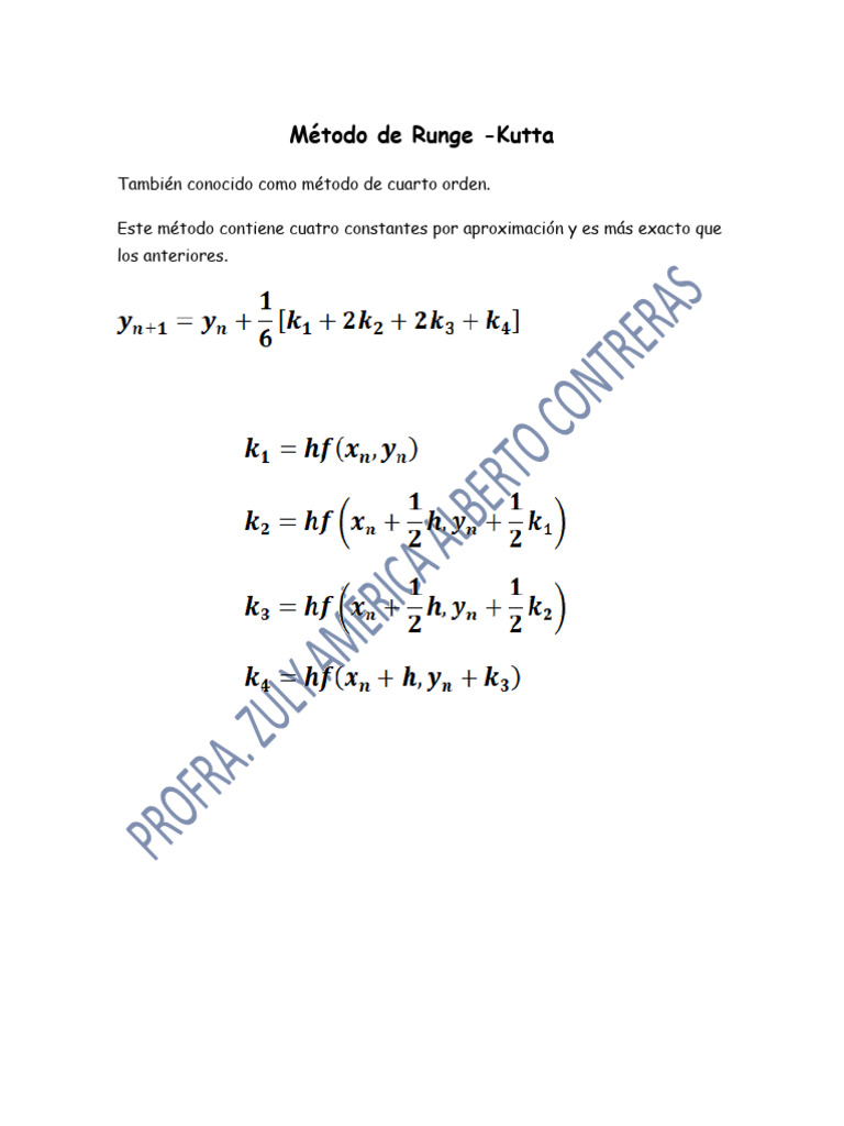 Metodo de Runge - Kutta-1 | PDF