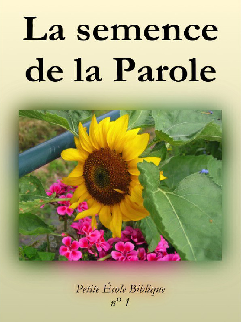 La Semence de la Parole de Dieu | PDF | Évangile selon Jean | Prière