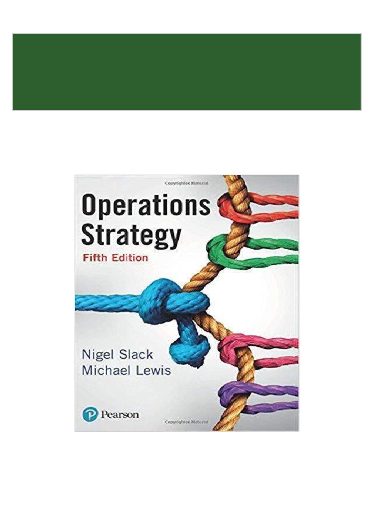 Get Operations Strategy 5th Edition (Ebook PDF) Free All Chapters | PDF ...