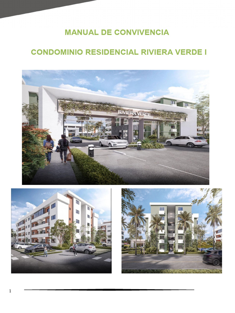 Manual de Convivencia Riviera Verde I | PDF | Condominio | Tarjeta de ...