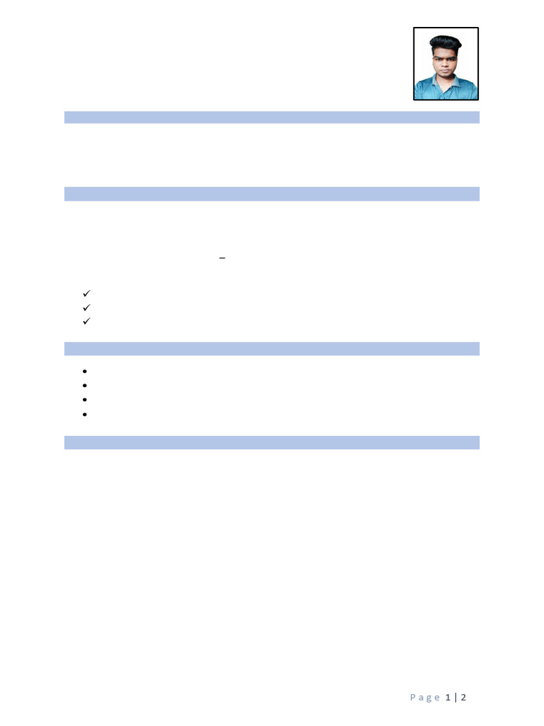 CV of Jibon Biswas | PDF