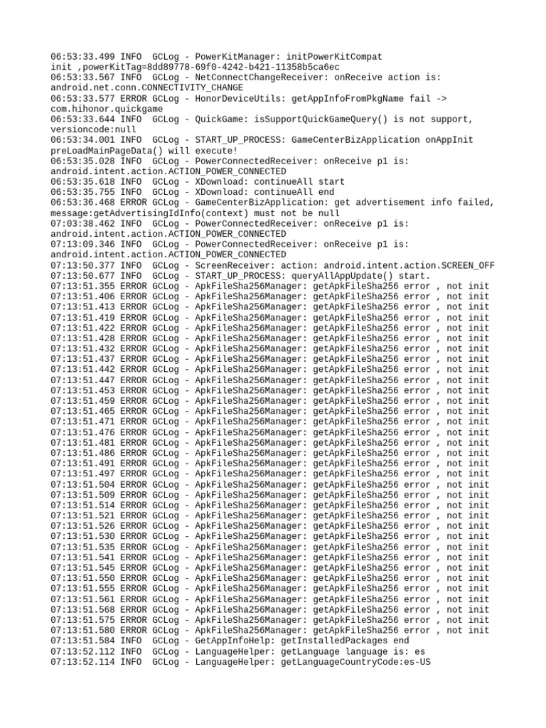 Game Center Log Analysis and Errors | PDF | Hypertext Transfer Protocol | Data Transmission
