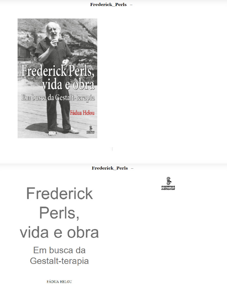 TEXTO 01 - Frederick Perls vida e obra | PDF