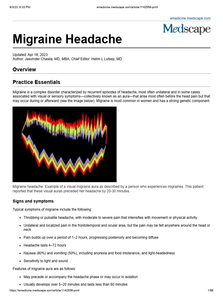 Diagnostic Criteria Migraine | PDF | Migraine | Headache