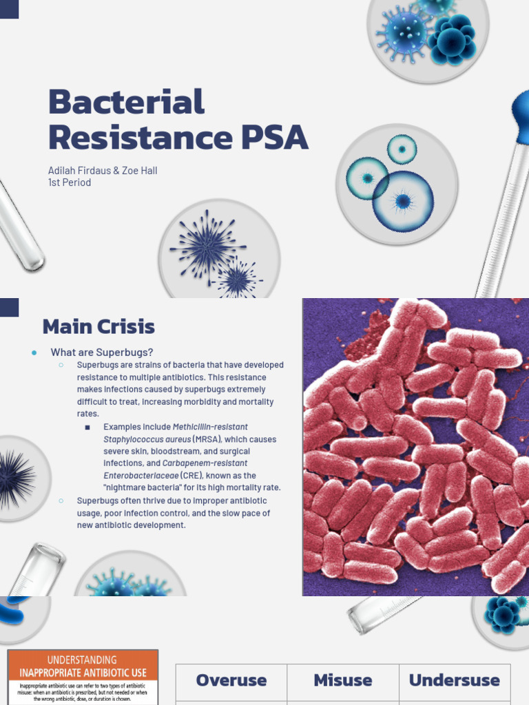 Bacteria Resistance PSA | PDF | Antimicrobial Resistance | Bacteriophage