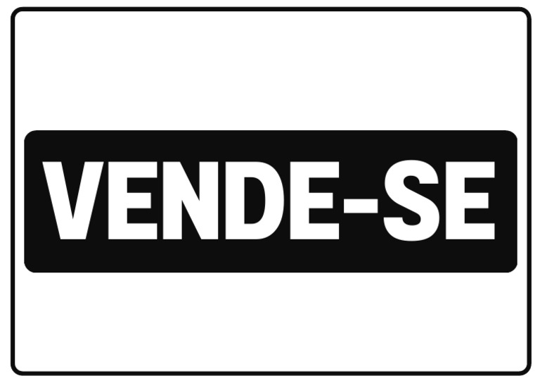 Placa Vende-Se Documento A4 Preto e Vermelho | PDF