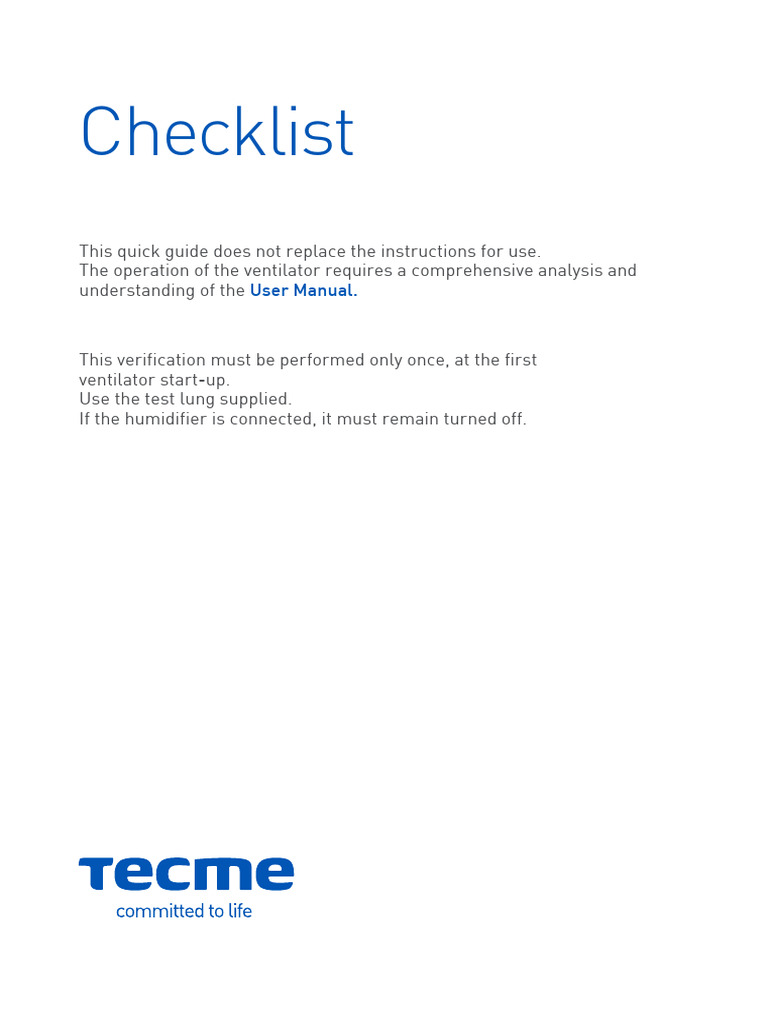 Checklist_ENG | PDF