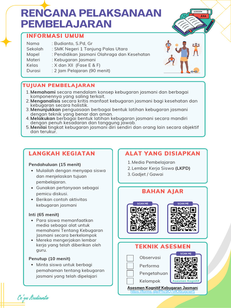 Modul Ajar Kebugaran Jasmani Kelas X Dan XI | PDF