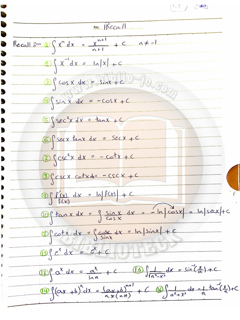 DR Anwar Notes Calculus 2 | PDF