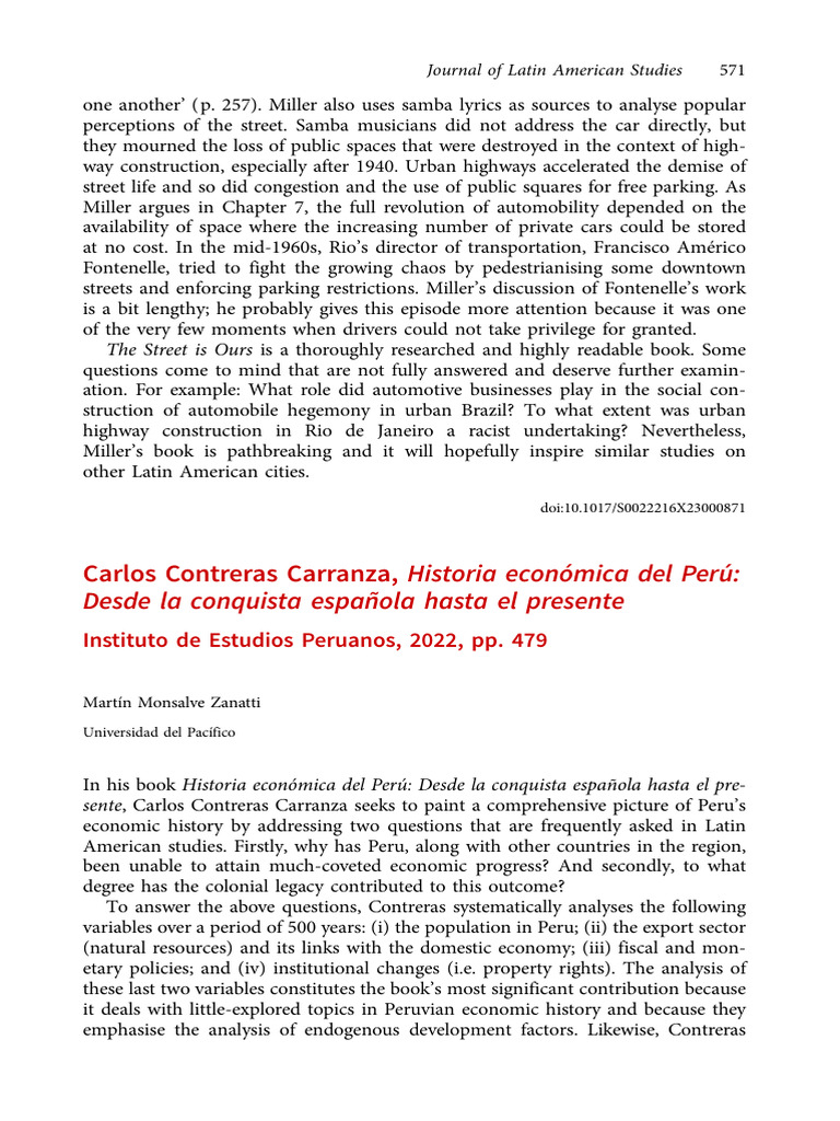 Historia Económica Del Perú D | PDF | Peru | Great Depression