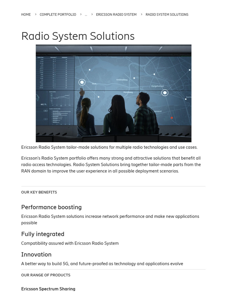 Radio System Solutions - Ericsson | PDF