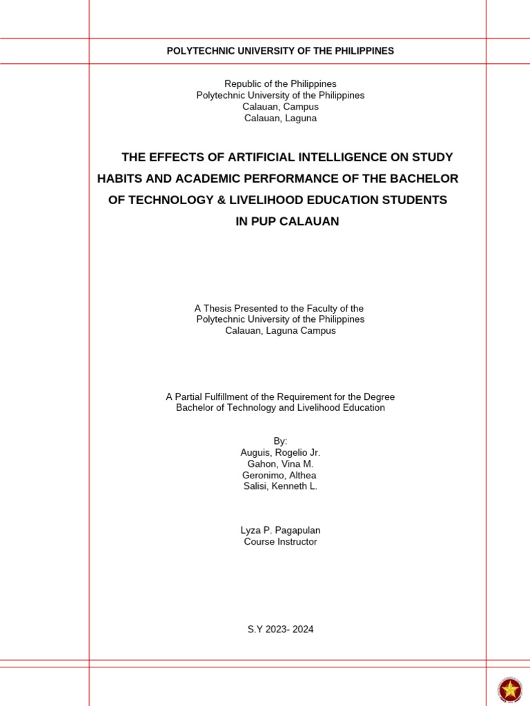 Thesis | PDF | Usability | Artificial Intelligence