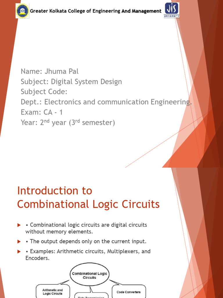 Combinational Logic Circuits | PDF