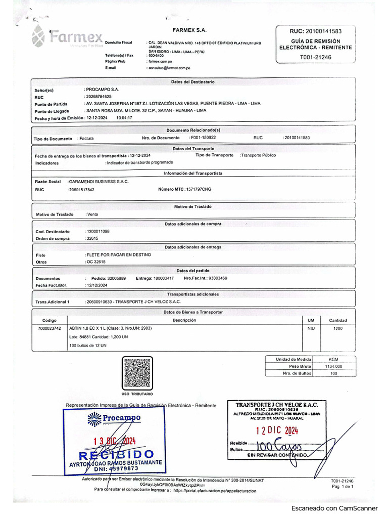 Farmex T001 - 21246 - Veloz VVV2-024437 | PDF
