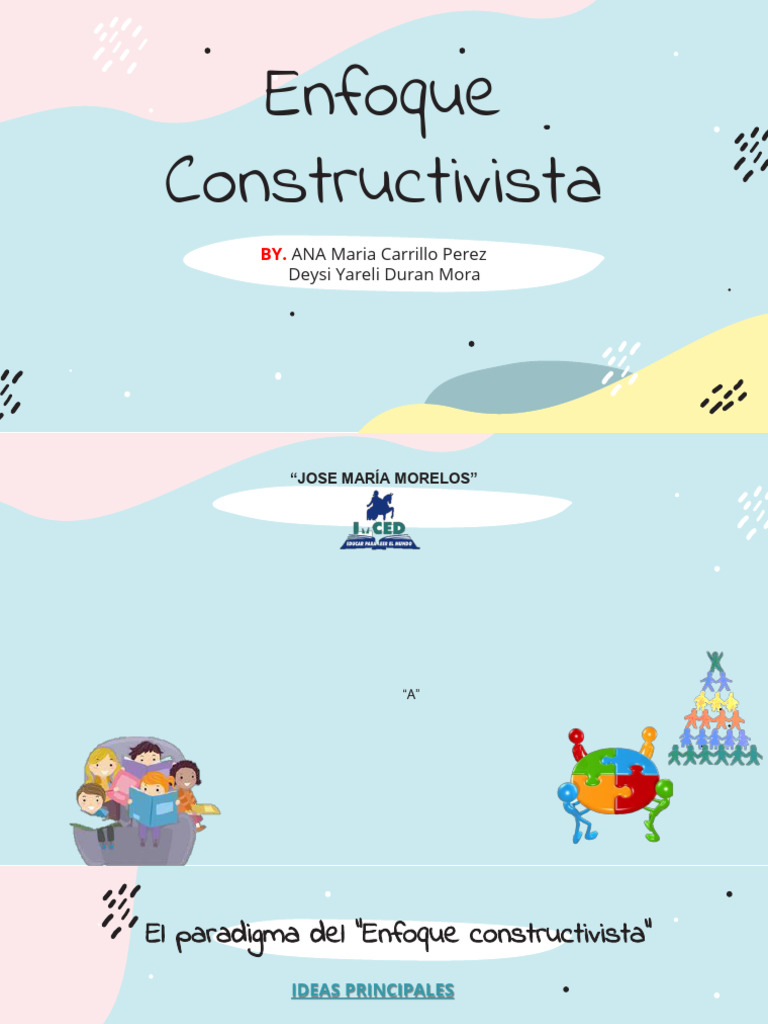 Enfoque Constructivista en Educación | PDF | Constructivismo (filosofía ...