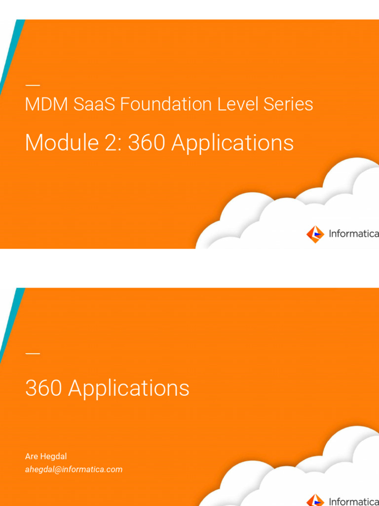 360 Applications in MDM SaaS Series | PDF | Analytics | Marketing