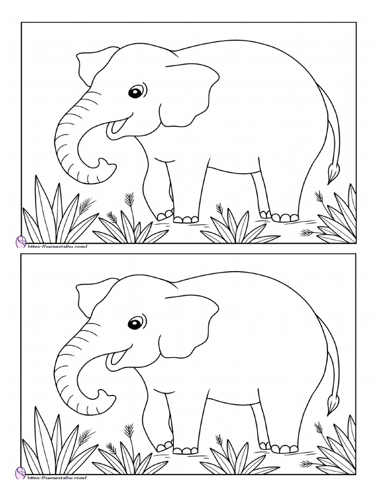 Sketsa Gajah TK Petra | PDF