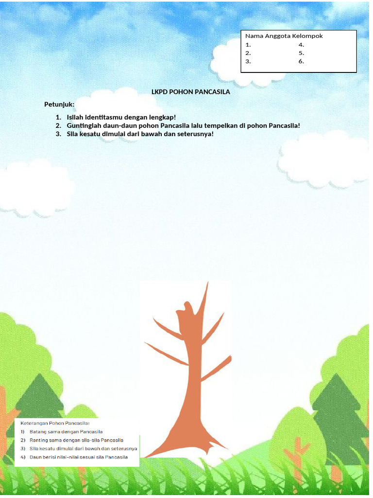 LKPD Pohon Pancasila | PDF