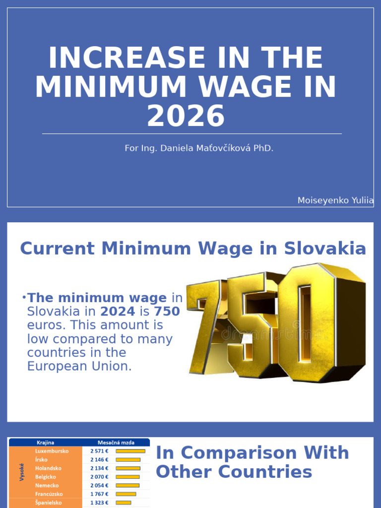 Slovakia's 2026 Minimum Wage Increase | PDF | Minimum Wage | Employment