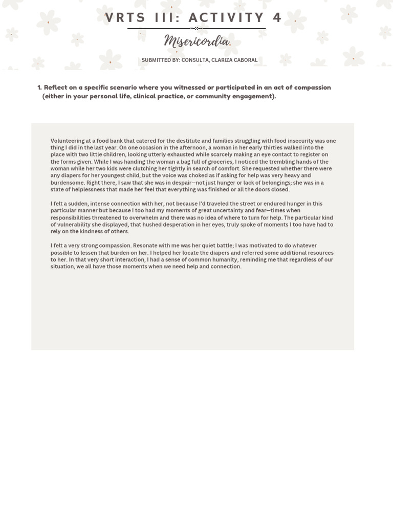 VRTS 111 Act 4 | PDF