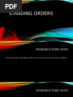 Standing Orders | PDF