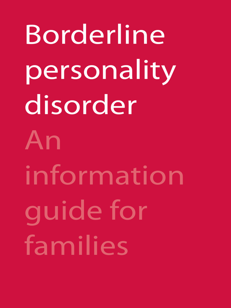 Guide to Borderline Personality Disorder | PDF | Borderline Personality ...