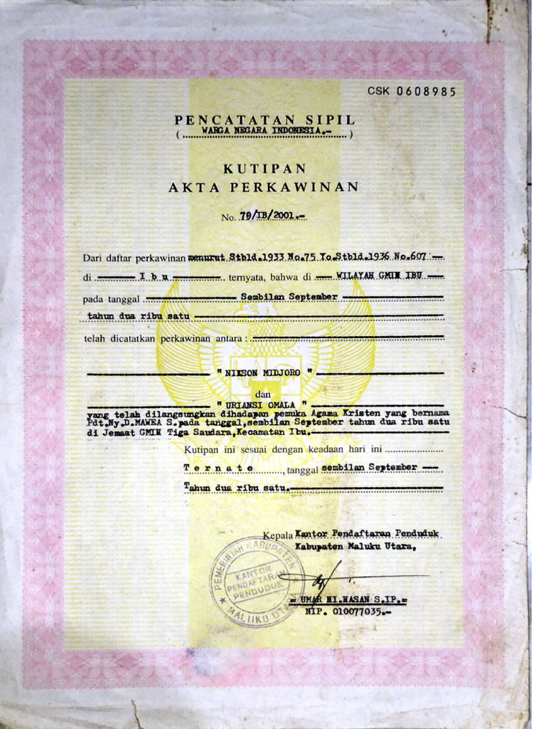 Akta Nikah Rival | PDF