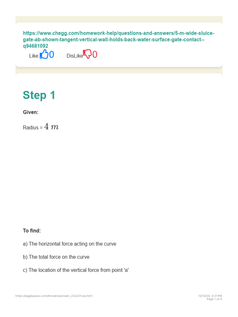 chegg | PDF | Mechanics | Physical Quantities