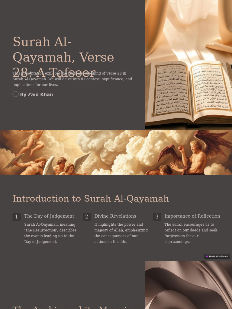 Surah Al Qayamah Verse 28 A Tafseer | PDF | Forgiveness | Integrity