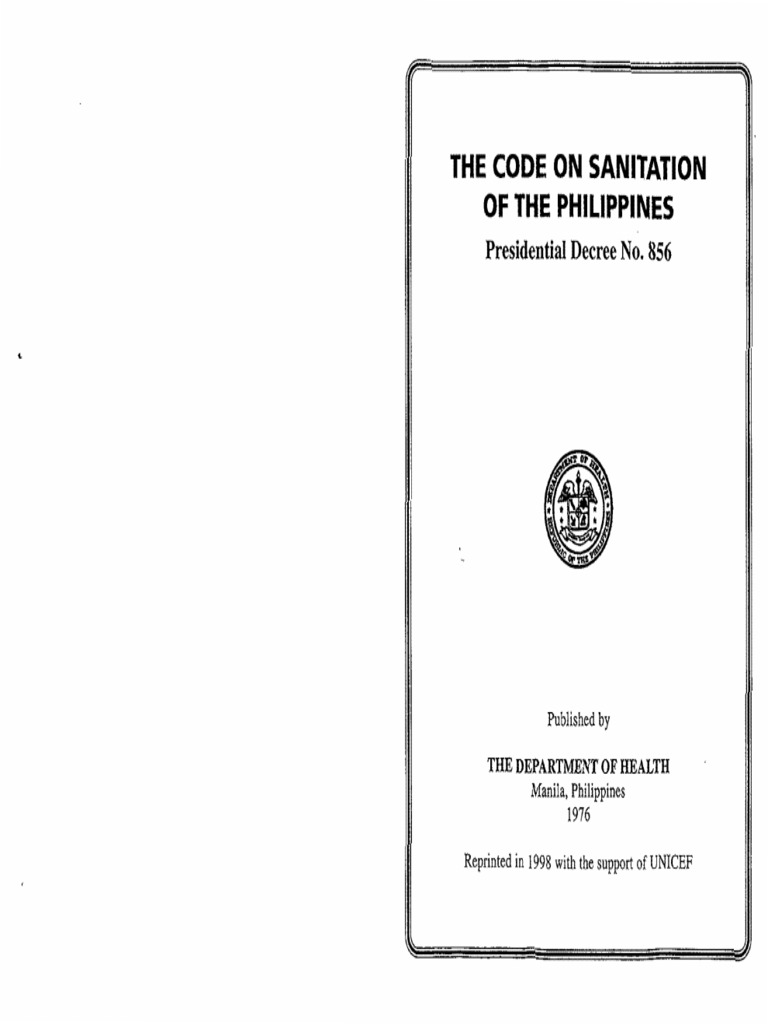 PD 856 Sanitation Code-02 | PDF