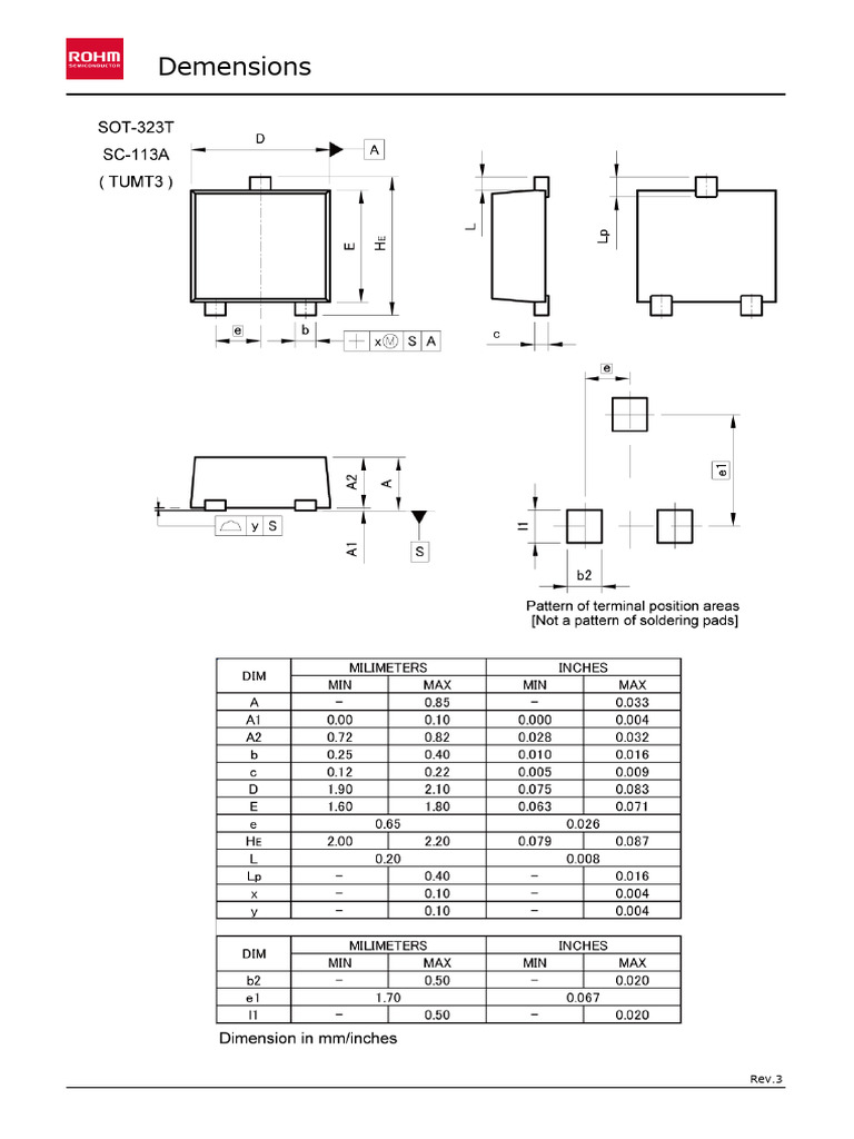 transistors-dimensions_tumt3-e | PDF | Reliability Engineering