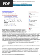 Categorización CUDYR: Riesgo y Dependencia | PDF | Enfermería | Hospital
