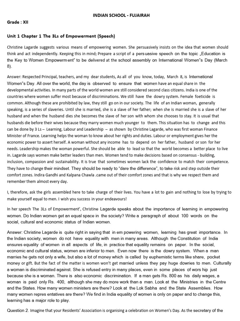 Gr12 ENGLISH Notes | PDF | Poetry | Women's Rights