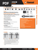 Drilling Sizes For Ramset Glue | PDF | Strength Of Materials | Concrete