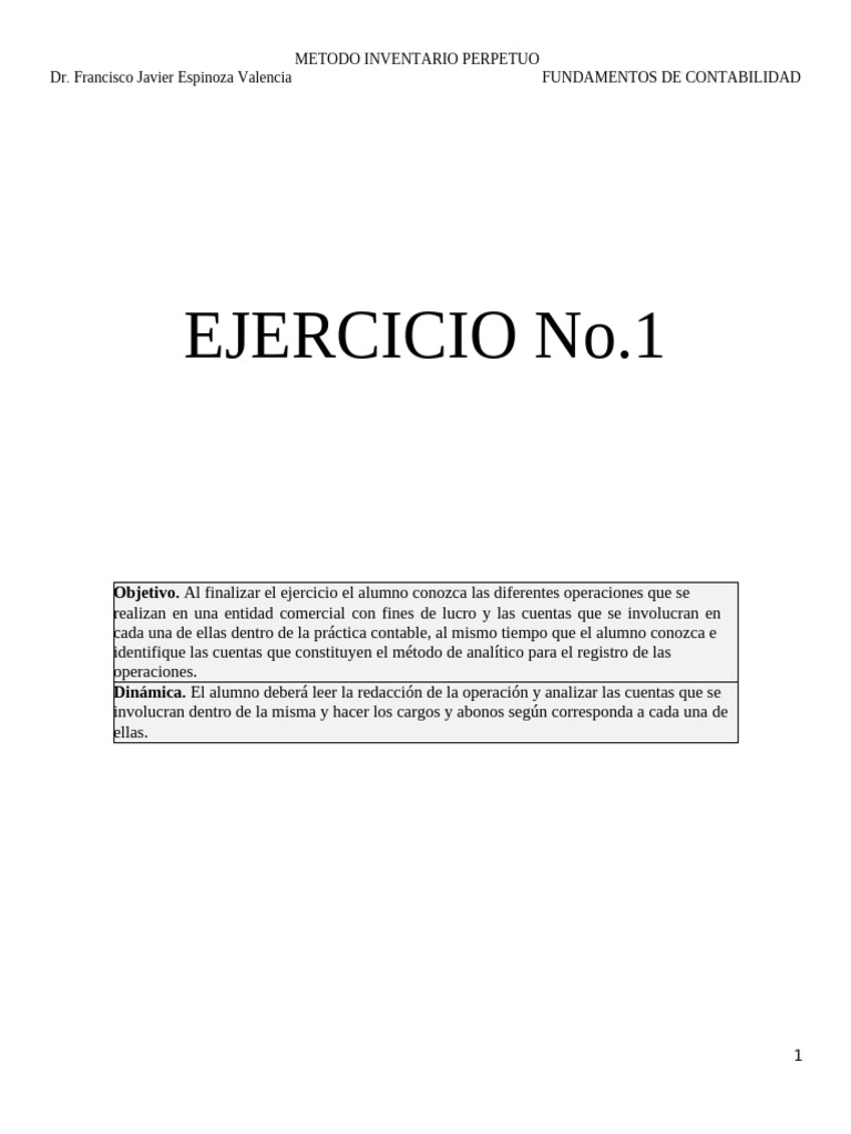 Practica 1 Conta Metodo Perpetuo | PDF | Contabilidad | Impuesto al valor agregado