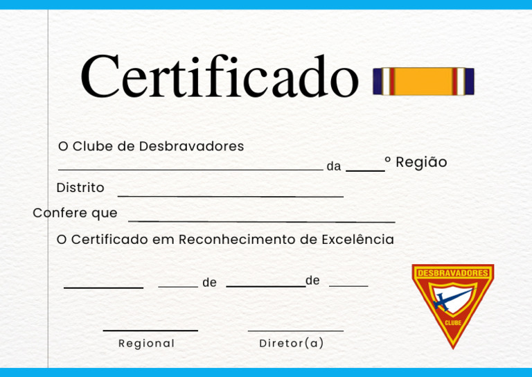 Certificado de Excelência | PDF