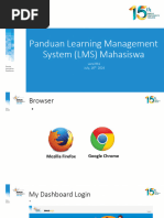 Tutorial LMS E-Learning Mahasiswa Rev | PDF