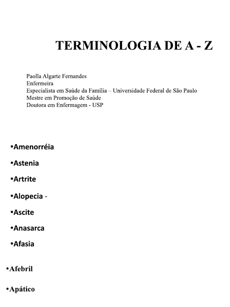 Terminologia | PDF