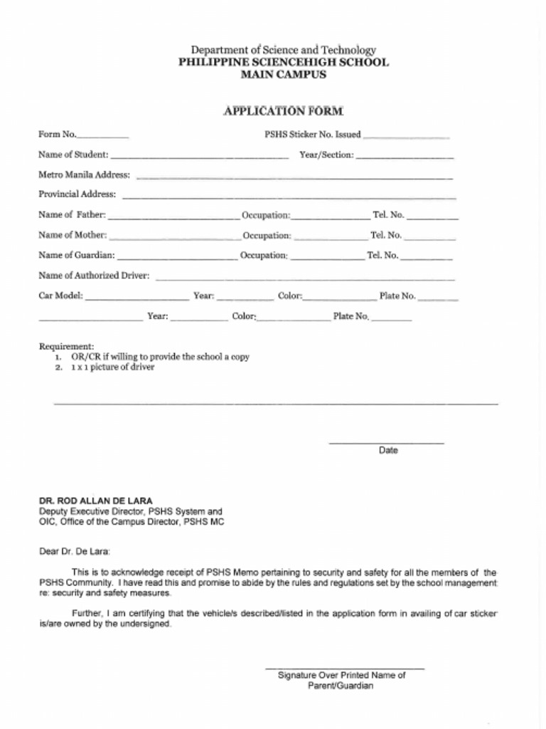 STUDENTS_Car Sticker Application | PDF