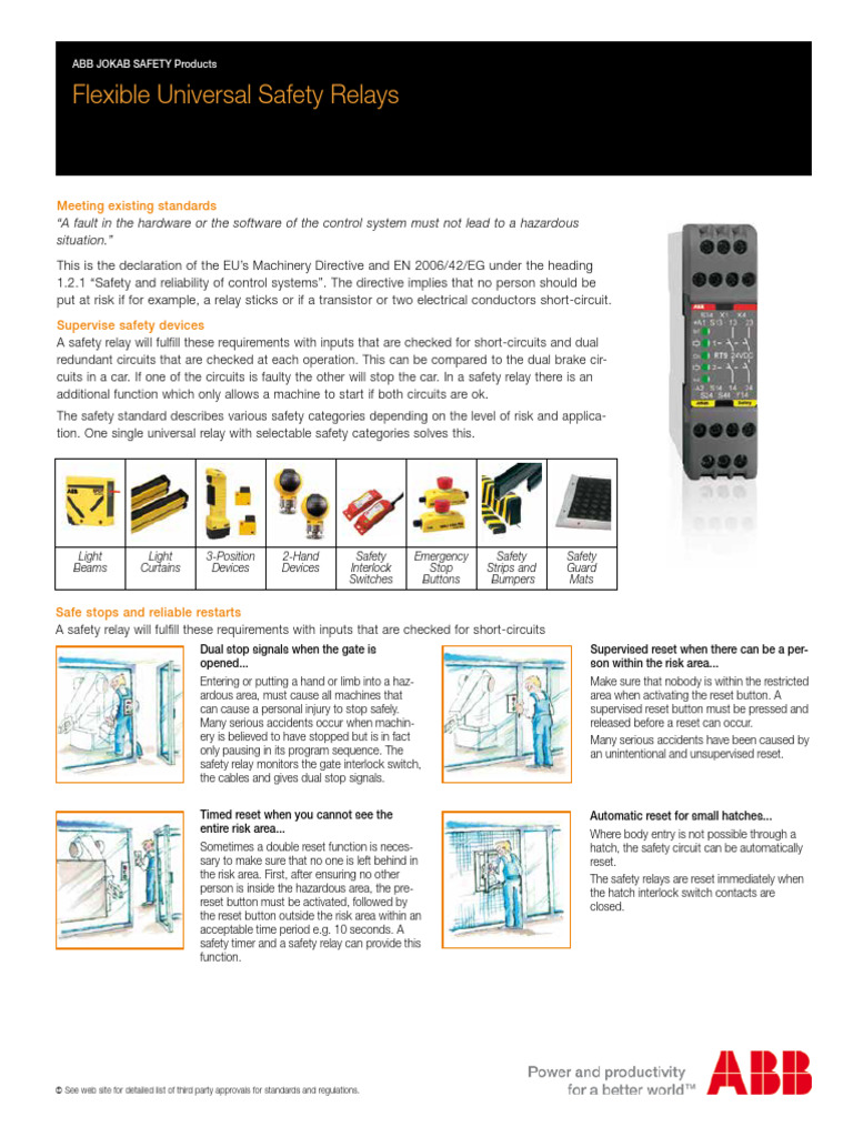 ABB JOKAB Safety Relays Overview | PDF | Relay | Switch