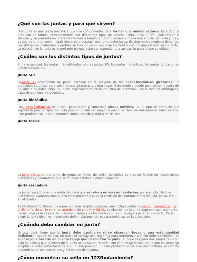 Qué Son Las Juntas y para Qué Sirven | PDF | Embrague