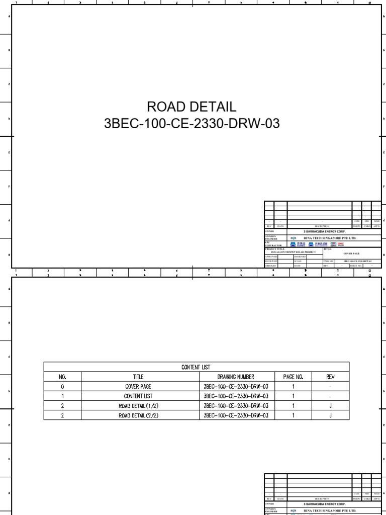 3bec 100 Ce 2330 Drw 03 j Road Detail | PDF | Soil | Soil Science