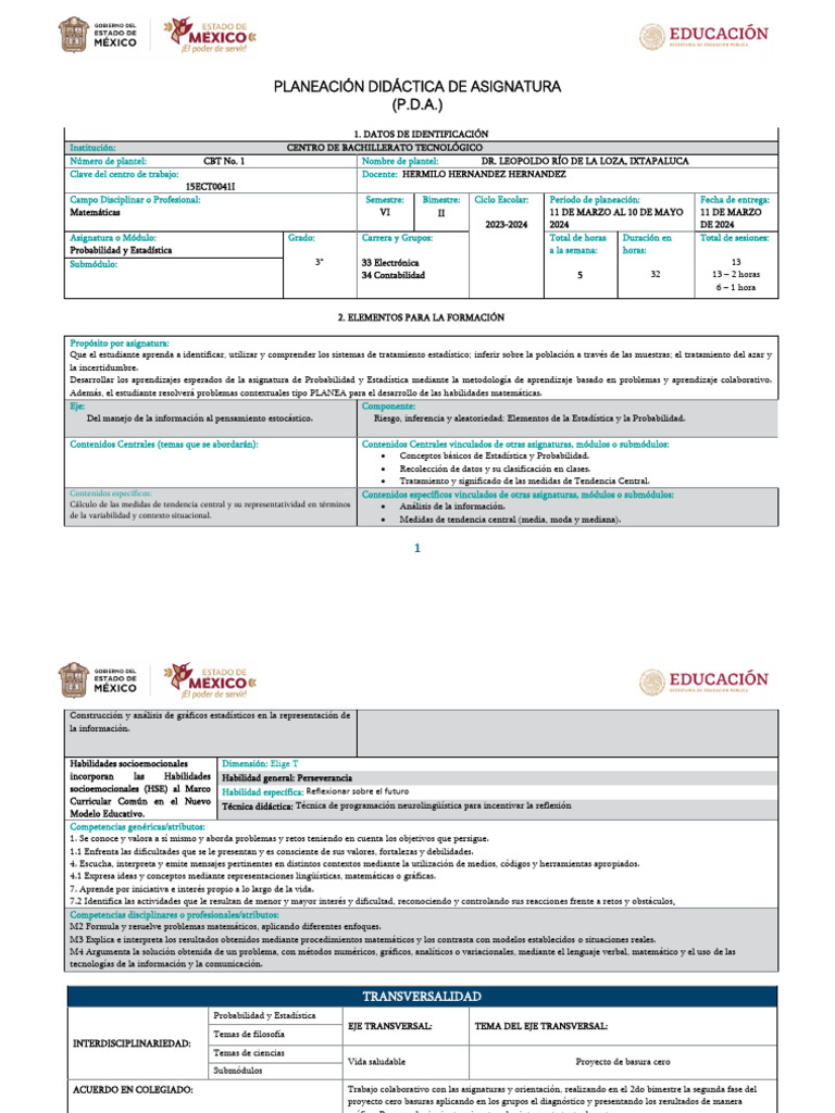 33 - 34 - 2 Probabilidad y Estadística - Hernandez Hernandez Hermilo 2 ...