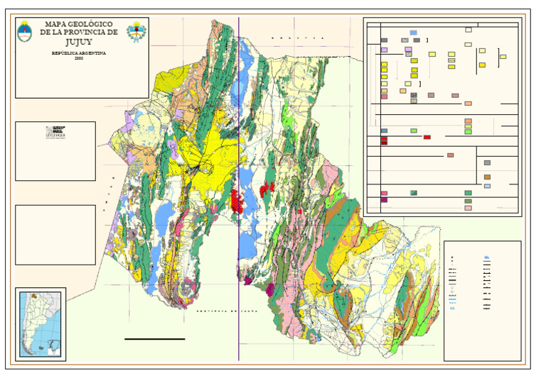 Mapa Geologico de Jujuy | PDF | Sedimentología | Geología