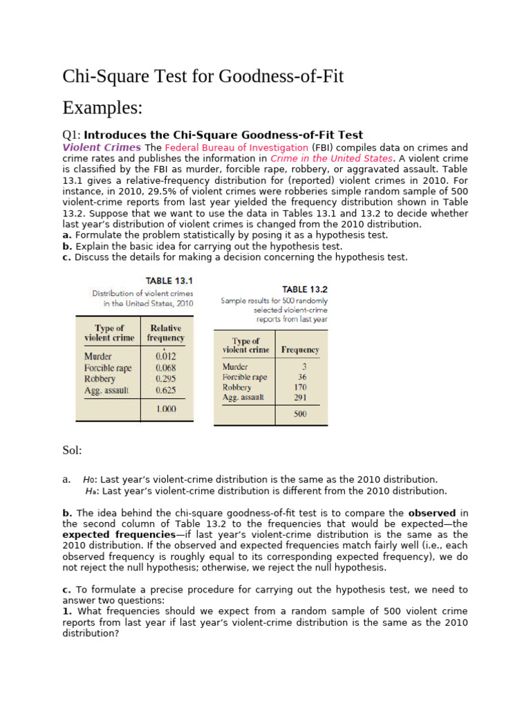 02 Chi-Square Test For Goodness of Fit and Chi-Square Test For ...