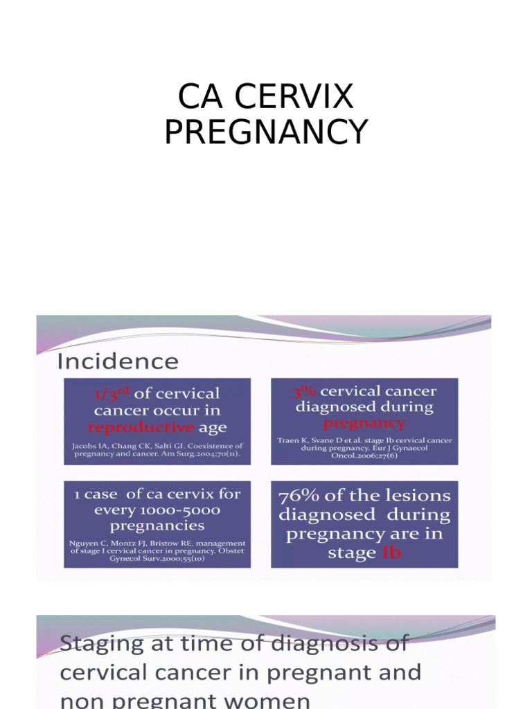CA CERVIX | PDF | Cervical Cancer | Pregnancy