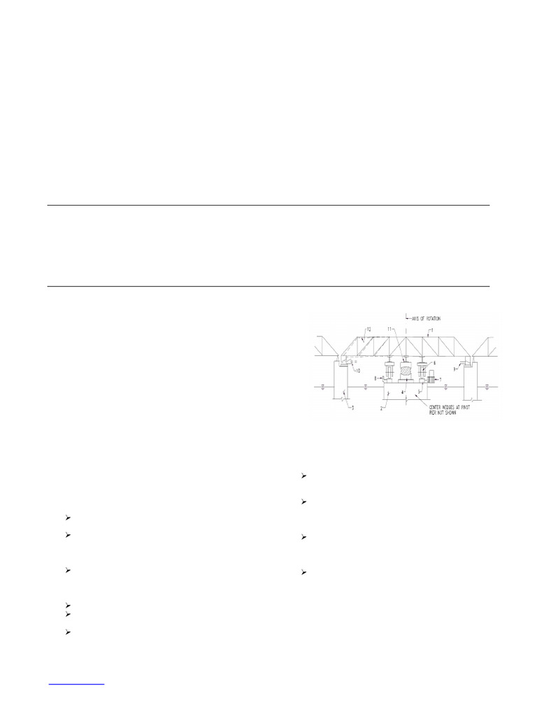Swing Bridge Design & Analysis | PDF | Truss | Civil Engineering