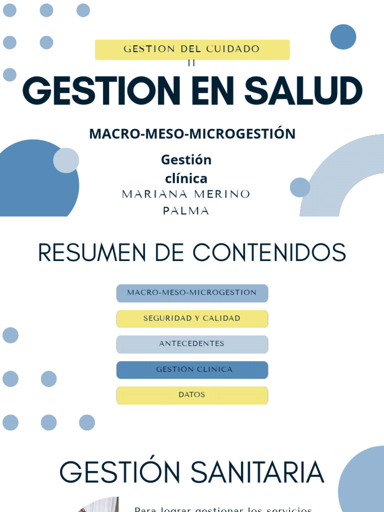 Macro.meso.microgestion - Gestión Clínica | PDF | Hospital