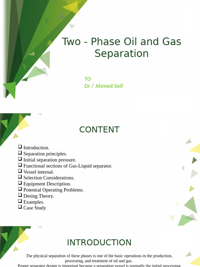 Advances in To Phase Separator | PDF | Applied And Interdisciplinary ...